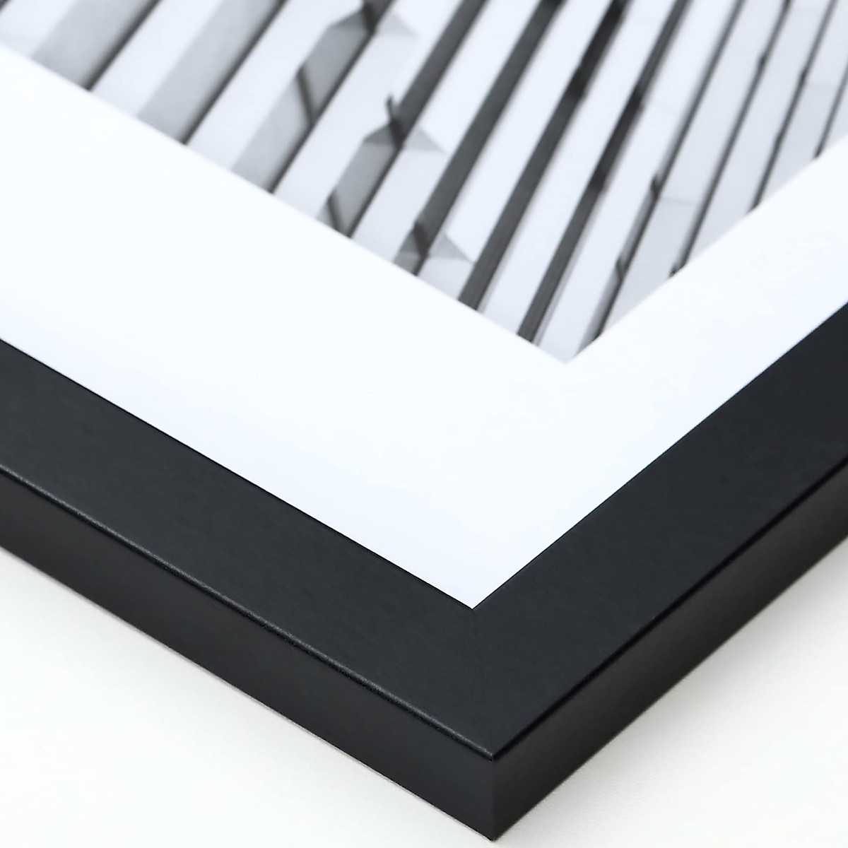 ELSKER&HOME 16x20 Picture Frame,Photos 11x14 with mat or 16 x 20 without Mat,Black Poster Frame Set of 3, Include 3 Wall Art Prints, Horizontal and Vertical Wall Mounting