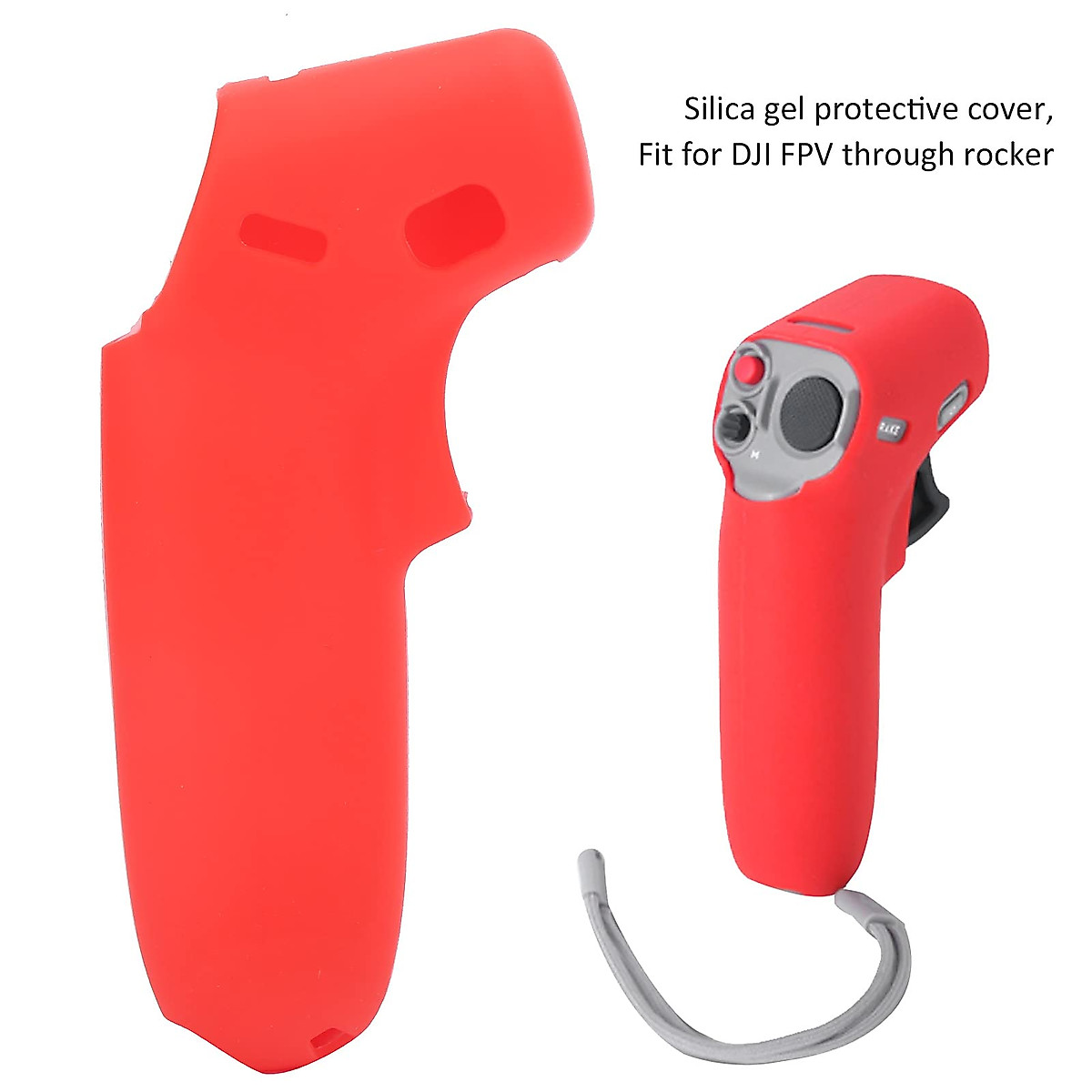 Joystick Cover for FPV, Soft Beautiful Protective Sleeve for FPV Gel Joystick for FPV(red)
