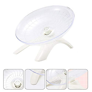 POPETPOP Hamster Pet Flying Saucer Exercise Wheel Toy Spinner for Gerbil Rat Chinchillas Guinea Pig Squirrel Small Animal