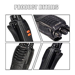 Retevis H-777 2 Way Radios, Walkie Talkies for Adults, Rechargeable Long Range Two Way Radio, Shock Resistant, Short Antenna for Business Education(10 Pack)