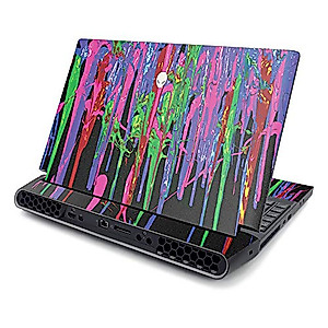 MightySkins Skin for Alienware AREA-51M R2 (2020) - Abstract Black | Protective, Durable, and Unique Vinyl Decal wrap Cover | Easy to Apply, Remove, and Change Styles | Made in The USA