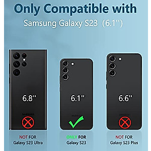 FNTCASE for Samsung Galaxy S23 Case: Military Grade Drop Proof Protection Rugged Protective Cell Phone Cover with Kickstand | Shockproof TPU Matte Textured Sturdy Bumper Cases for Galaxy S23 5G 6.1''