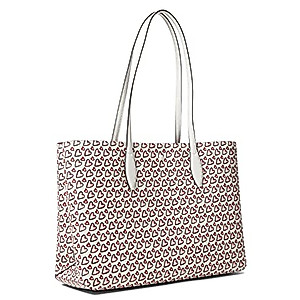 Kate Spade New York All Day Heart Printed Large Tote Cream Multi One Size