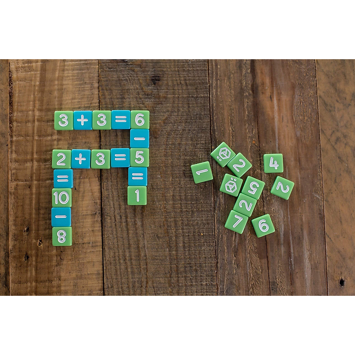 MOBI Kids Fun Math Games for Kids 4-8 - Addition & Subtraction Math Tile Card Games - Educational Math Game in a Classic Crossword Grid - Kids Game Using Numerical and Math Function Tiles