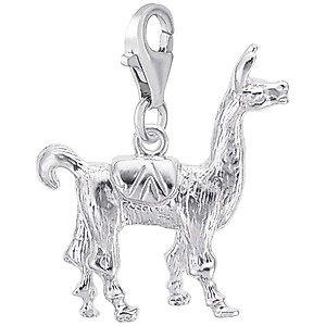 Rembrandt Charms Llama Charm with Lobster Clasp, Sterling Silver