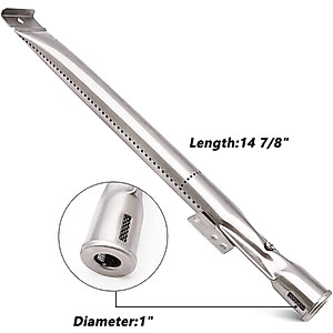 Grill Replacement Parts for Nexgrill 4 Burner 720-0830H, Nexgrill 720-0888, 720-0888N, Stainless Steel Grill Burner Tubes and Heat Shield Tent Plates Replacement Kit for Home Depot Nexgrill 720-0830H.