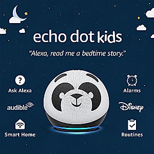 Echo Dot (4th Gen, 2020 release) Kids | Designed for kids, with parental controls | Panda