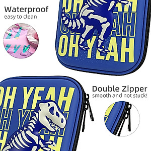 BEMDLON Dinosaur Pencil Case for Kids,3D EVA Large Capacity Pen Holder marker Bag with Double Zipper, Cute Cartoon Pencil case for Girls Boys School Gift