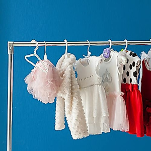 OUNONA Pearl Beads Elegant Clothes Hangers 2pcs Pet Clothes Hanger Faux Pearl Clothes Hangers for Kids Children Pet Dog