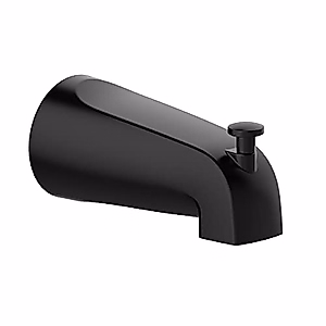 Design House 595611 Tub Pull-Up Diverter Spout for Bathroom, Matte Black