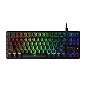 HyperX Alloy Origins Core Wired Gaming Mechanical Keyboard Compact Tenkeyless HyperX Red Switch with RGB Back Lighting for PC, PS5 PS4 Xbox Series X|S & Xbox One (Renewed)