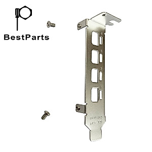 New Low Profile Short Bracket Replacement for NVIDIA Quadro K1200 NVS 510 P400 P600 P620 P1000 K1200 NVS510 T600 T1000 with 2X Screws