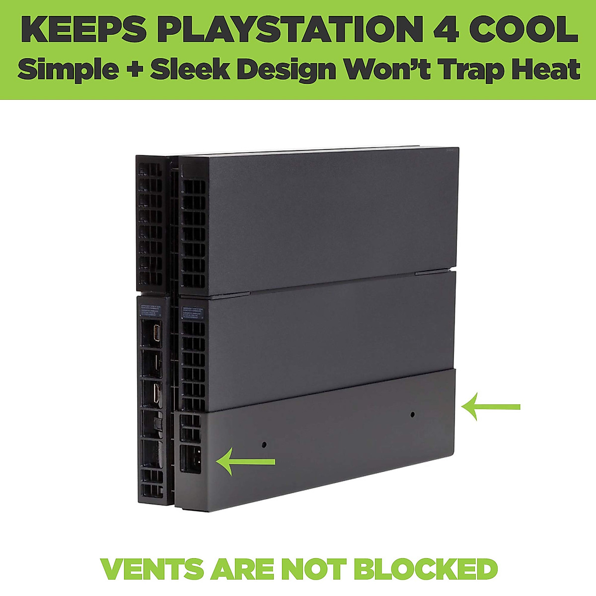 HIDEit Mounts 4 Wall Mount for Original PS4 - Patented in 2016, American Company - Black Steel Wall Mount for PS4 Original to Safely Store PS4 Console Behind TV