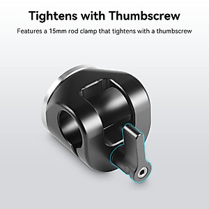 SmallRig 15mm Rod Clamp to Rosette Mount for ARRI Standard Rod Support System - 1686B