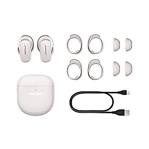 NEW Bose QuietComfort Earbuds II, Wireless, Bluetooth, World’s Best Noise Cancelling In-Ear Headphones with Personalized Noise Cancellation & Sound, Soapstone