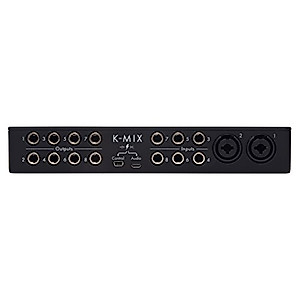 K-Mix Compact 8-Channel Digital Mixer with Effects and Multi-Channel 8x10 USB Audio Interface
