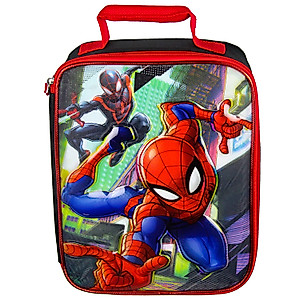 Marvel Spider-Man and Miles Morales Comic Superhero Insulated Lunch Tote