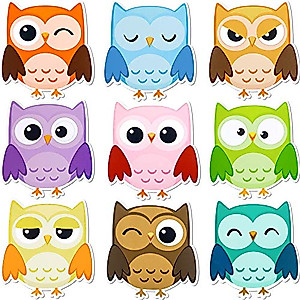 45 Pieces Owls Cutouts Classroom Decorations Colorful Owl Bulletin Board Decor Mini Owl Cutouts for Party School Classroom Bulletin Board Craft Home Wall Decoration