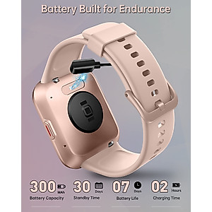 VRPEFIT Smart Watches for Women [Answer/Make Call], 1.7" Touchscreen Fitness Tracker with Heart Rate Blood Oxygen Sleep Monitor Compatible with iPhone & Android, Alexa Built-in, IP68 Waterproof Watch