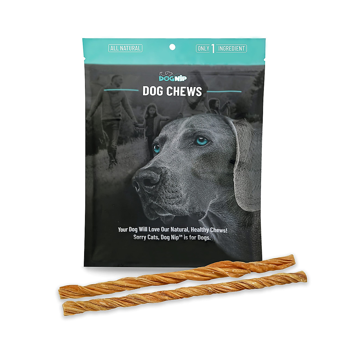 Dog Nip! 12" Tripe Twists - Crunchy Snack - Natural Grass Fed Organic Beef - Rawhide Alternative - Promotes Dental Health - Fully Digestible - Healthy Dog Treat Chews…