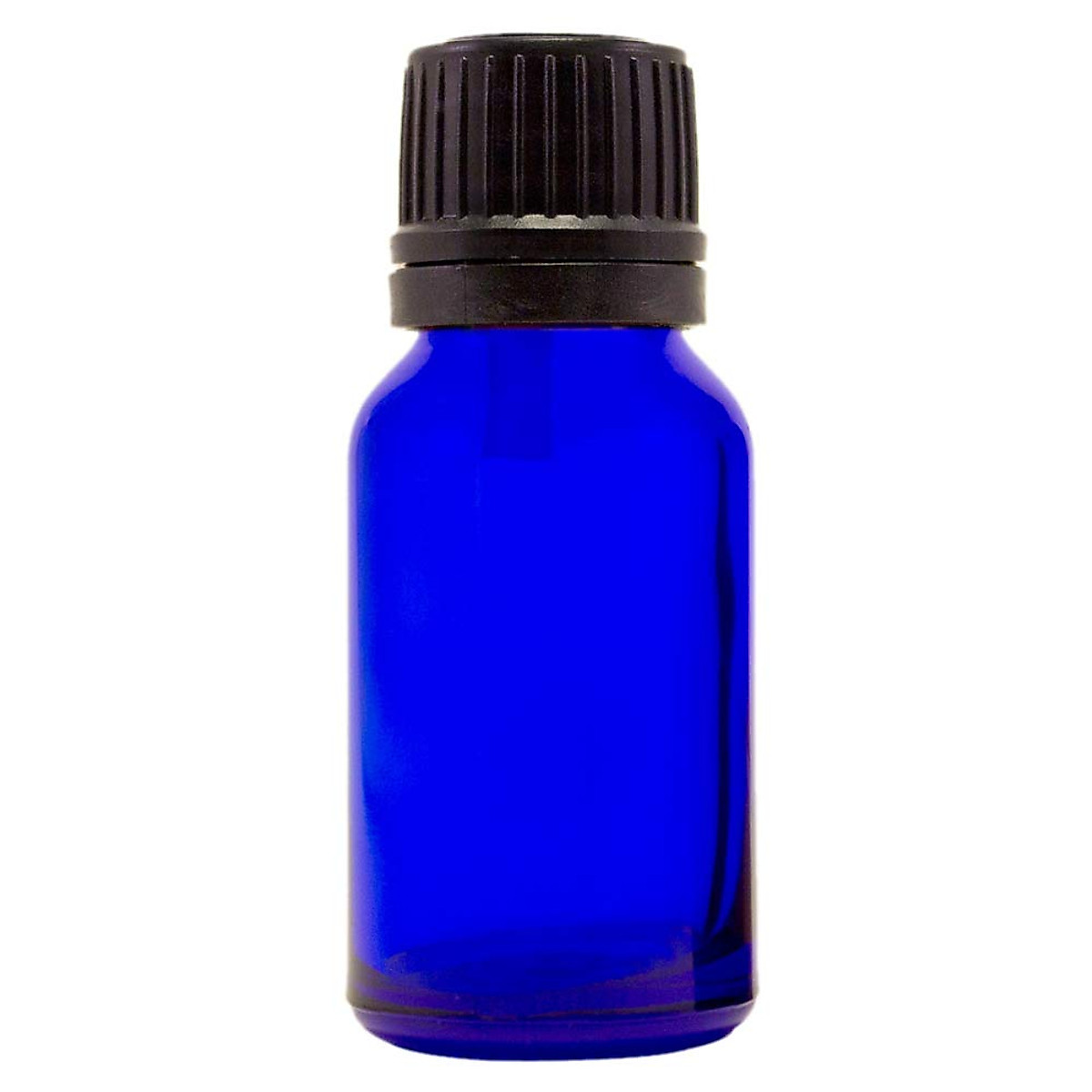 Essential Oil Bottles, Set of 6 - Cobalt Blue Glass with Eurodropper Cap - 15ml