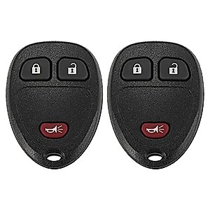 X AUTOHAUX 2pcs 315MHz KOBGT04A Replacement Keyless Entry Remote Car Key Fob for Chevy HHR 06-11 Uplander 06-08 for Buick Terraza for Saturn Relay 05-07 for Pontiac Montana 15777636 3 Button