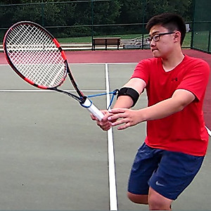 Tennis Swing Wrist Training Aid for Forehands, Backhands, Volleys and Serves - PermaWrist