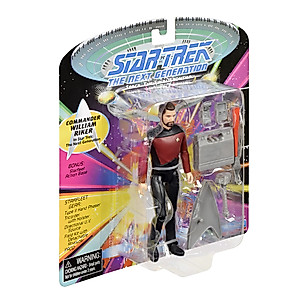 Star Trek Playmates Toys Universe: 5" Commander William Riker “Next Generation Action Figure with Accessories, Multi