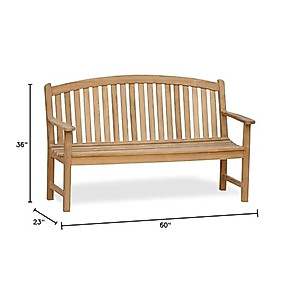 Douglas Nance Monaco 5' Teak Bench