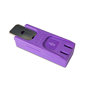 Better Tools 3G Extreme Round End Carpet Blade - 200 blades/Pack - 20 blades/safety dispenser - Professional 0.01” Thick Steel Replacement Blades for Carpet Knives