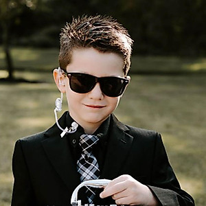 Secret Spy Earpiece Headphones for Men in Black Costume -FBI Secret Agent CIA Security Guard Secret Service Cop Costume Accessories