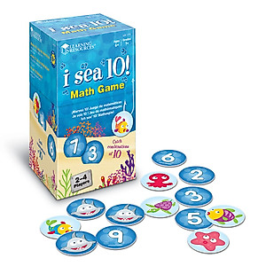 Learning Resources Math Adventure Pack, Sum Swamp & I Sea 10 Games, Stem Math Skills, Ages 5+