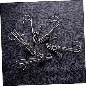 NOLITOY Stainless Steel Clothes Pegs 10pcs Stainless Steel Clothes Metal Clips Stainless Steel Clips Stainless Steel Pegs Clothes Pegs Elastic Multifunctional Clothes Pegs