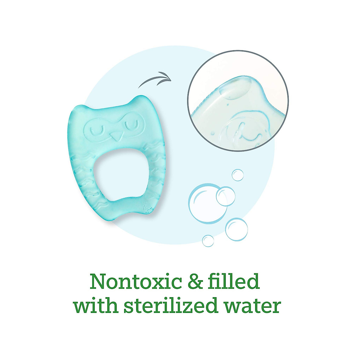 Cool Nature Teether (2 Pack)-Yellow/Aqua Set