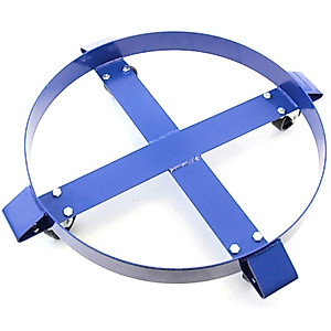 Heavy Duty - Swivel Caster Wheel - Drum Dolly 1000 Pound Capacity - 30 Gallon Steel Frame Non Tipping