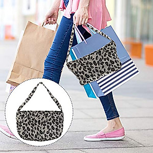 VALICLUD Shoulder Bag Leopard Print Purse Faux Fur Hobo Handbag Small Cheetah Print Purses for Women