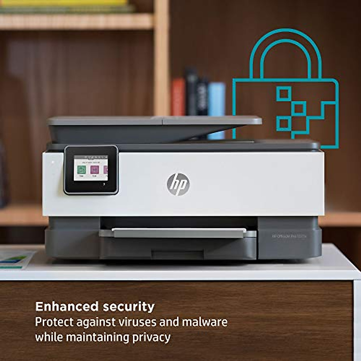 HP OfficeJet Pro 8025e Wireless Color All-in-One Printer with Bonus 6 Free Months Instant Ink (1K7K3A) (Renewed Premium)