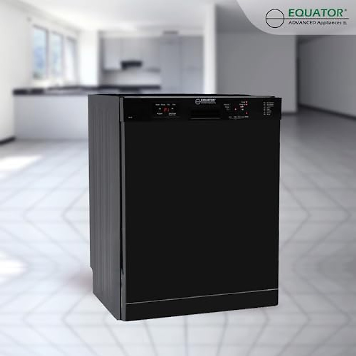Equator-Europe 24" Built in 14 place Dishwasher with 8 Wash Programs (Black)
