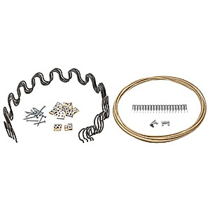 House2Home 23" Couch Spring Repair Kit to Fix Sofa Support for Sagging Cushions - Includes 4pk of Springs, Upholstery Spring Clips, Seat Spring Stay Wire, Screws, and Installation Instructions