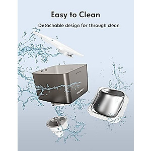 WUIPET Elevated Automatic Cat Feeders - WiFi Enabled Smart Pet Feeder with APP Control for Cats and Dogs - 17 Cups Height Adjustable Pet Dry Food Dispenser with Voice Recorder Up to 10 Meals Per Day