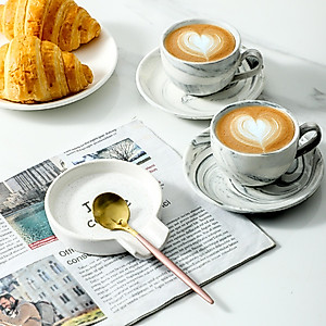 Uiddo Coffee Spoon Rest,Cute Coffee Spoon Holder,Ceramic Spoon Rest for Coffee Stirrers,Teaspoon,Bar Spoon,Coffee Bar Accessories,Coffee Station Decor