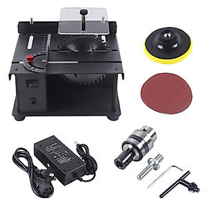 HYDIYGT Portable Diy Saw Table Saw Cutting Set, 0-90°Cutting Portable Diy Saw, 1.3in Cutting Depth,3000RPM DIY Woodworking Metal Plastic Cutting,For Soft Metal Materials