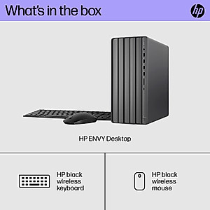 HP Envy Desktop PC, 13th Generation Intel Core i7-13700F, 16 GB RAM, 512 GB SSD, 1 TB HD, NVIDIA GeForce RTX 3050, Windows 11 Home, TE01-4050 (2023)