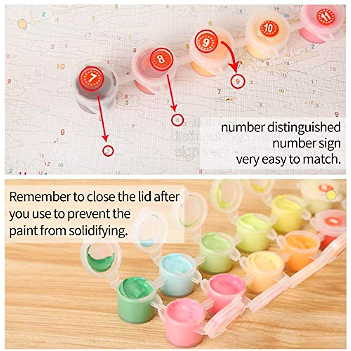 16x20" Common Loon Swimming Lake Waters Paint by Numbers Kits for Adults Kids DIY Wall Art Picture Framed Canvas Oil Painting Set Digital Paintworks for Beginners