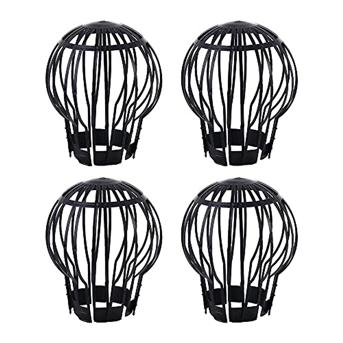 Vctitil 4PCS Gutter Guard Downspouts Filter Strainer Preventing Leaf Debris Branches Roof Moss From Clogging the Pipes