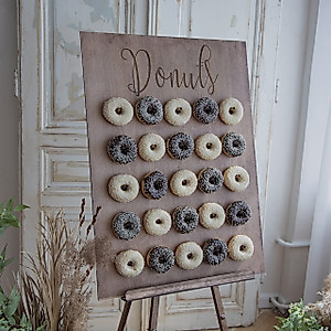 Wedding Decor, Donut Bar Signage Wall, Wooden Board, Rustic Display, Birthday Theme Decor, Shower Candy Bar, Wedding Party Decorations