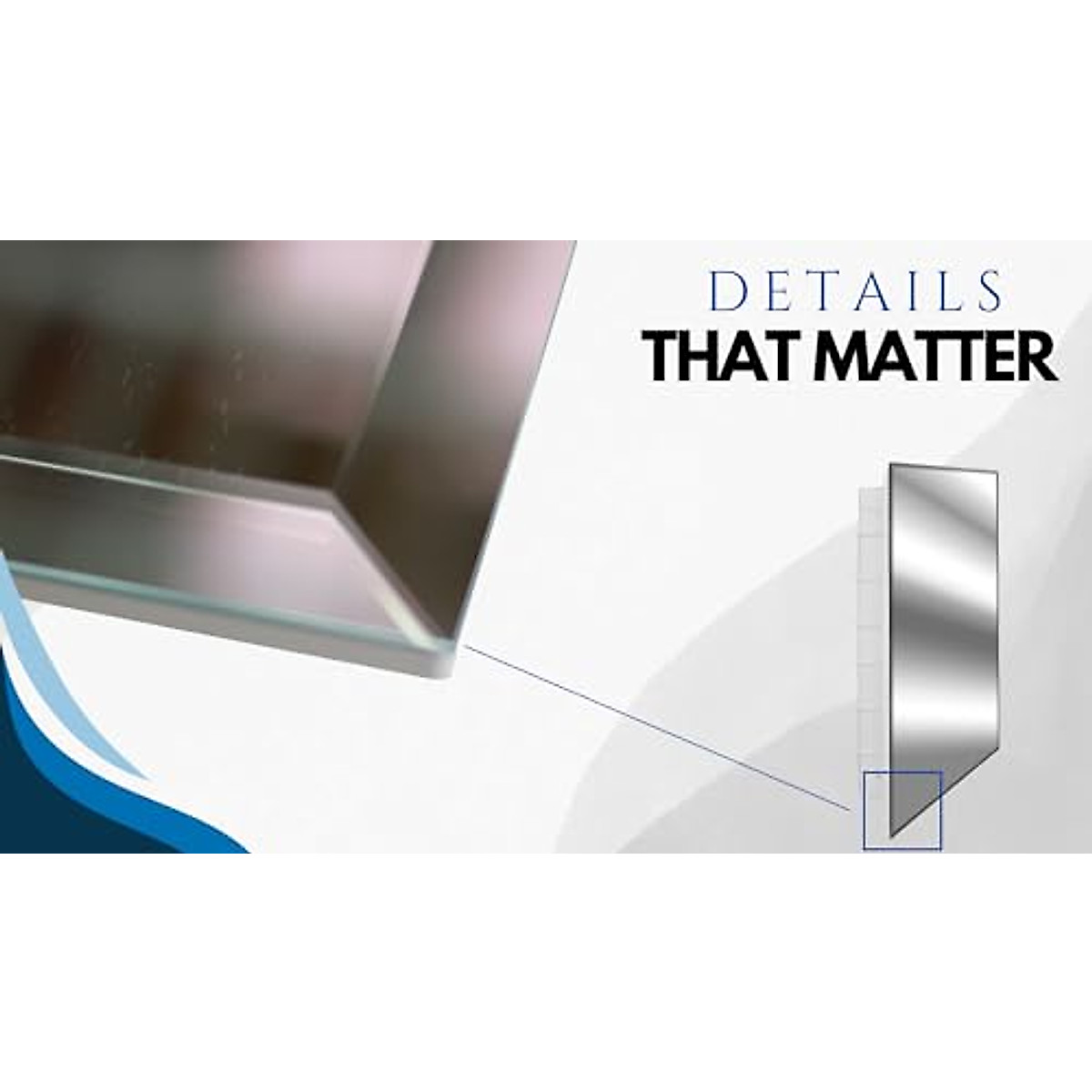 HomeSelects Adama Euro Modern Styled Beveled Three Rectangular Beveled Mirror Recessed Bathroom Medicine Cabinet (26 Inch)