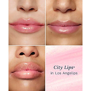 City Beauty City Lips Plumping Lip Gloss Los Angelips - High-Shine Gloss for Fuller, Younger-Looking Lips | Hydrating & Smoothing Lip Treatment Hyaluronic Acid
