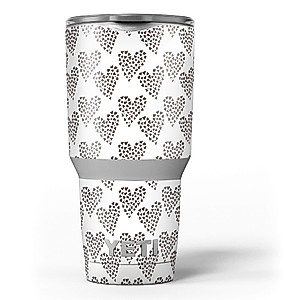 Design Skinz Hearts Within Hearts - Skin Decal Vinyl Wrap Kit Compatible with The Yeti Rambler Cooler Tumbler Cups