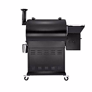 Z GRILLS ZPG-700D3 8 N 1 Wood Pellet Portable Stainless Steel Grill Smoker for Outdoor BBQ Cooking with Digital Temperature Control and Grill Cover, Silver
